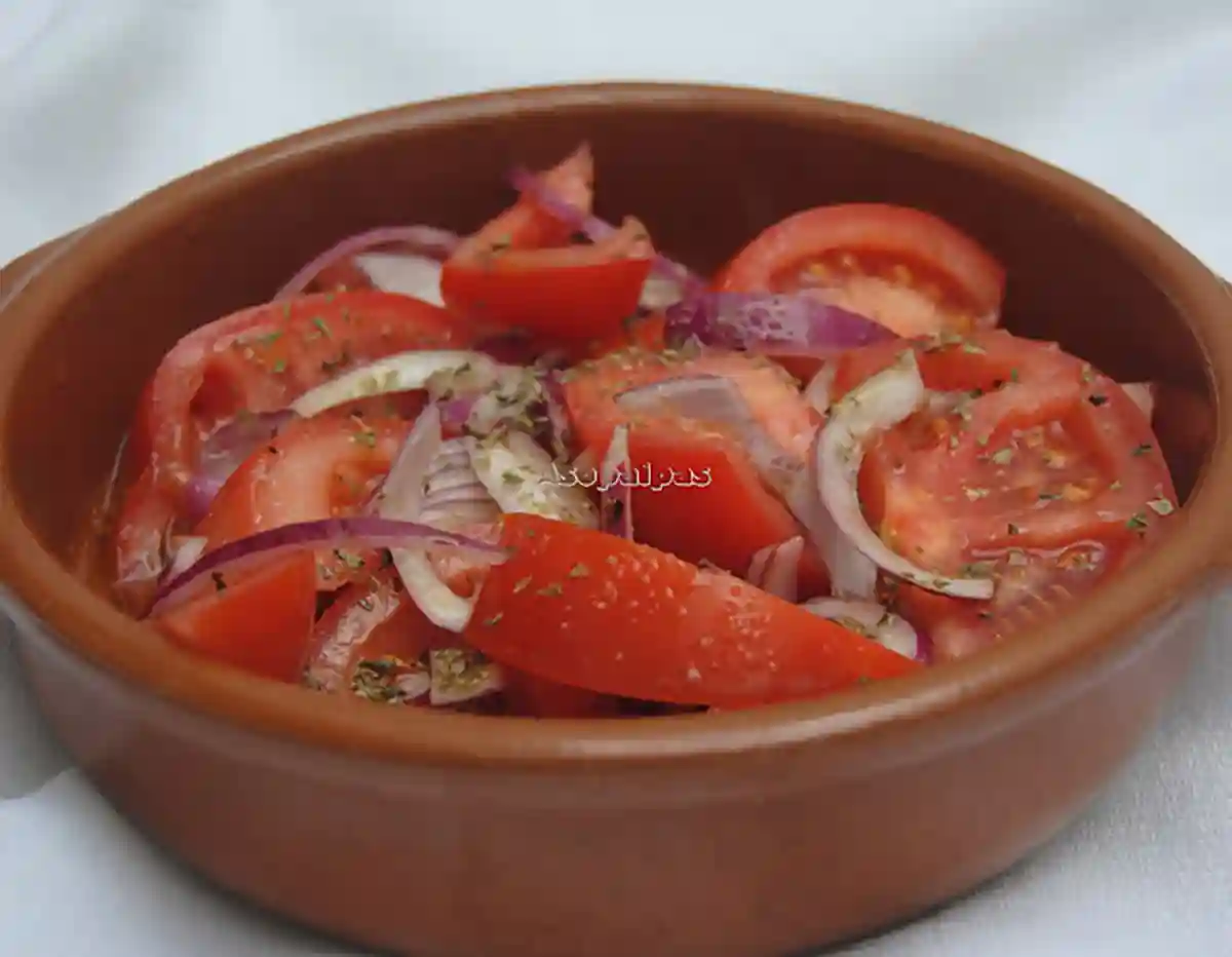 Receta de la Ensalada de Tomate y Cebolla