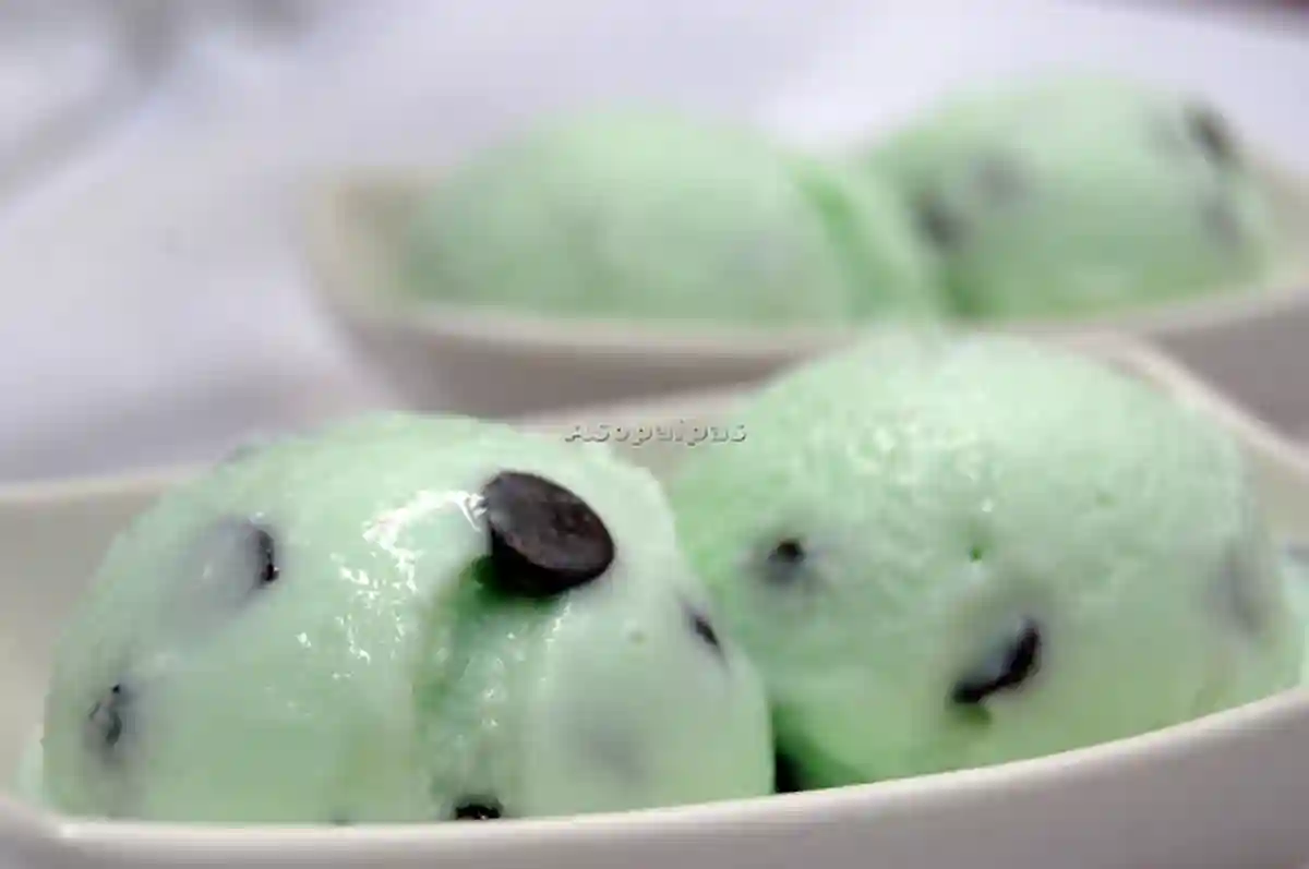 Receta del Helado de Menta con pepitas de chocolate